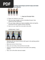 Upper Body Thera Band Exercise Program - Basic | PDF | Elbow | Arm