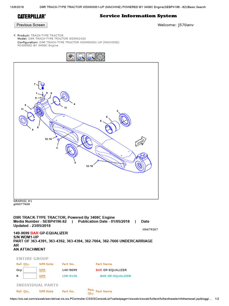140-9699 Bar Gp-Equalizer | PDF | Heavy Equipment | Off Road Vehicles