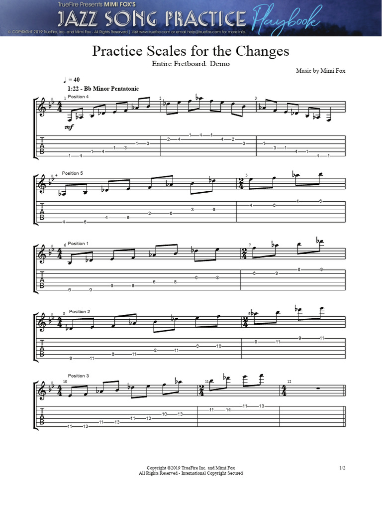 10-Scales Entire Fretboard | PDF | Guitar Family Instruments | Freedom ...