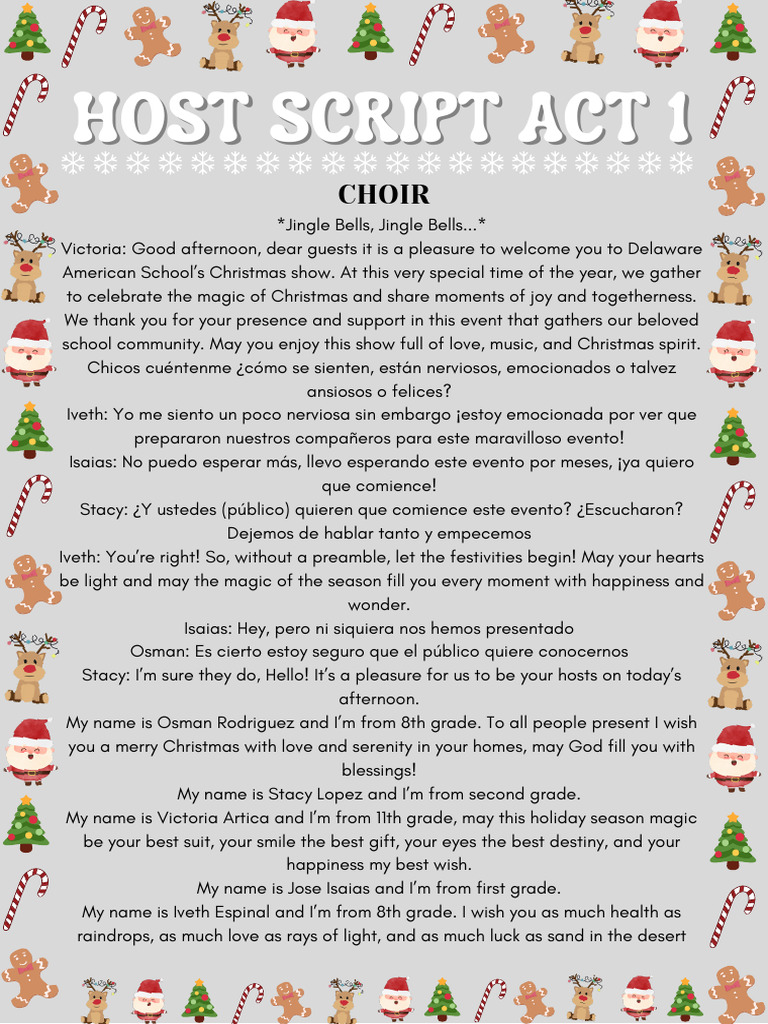 Host Script Act 1 | PDF