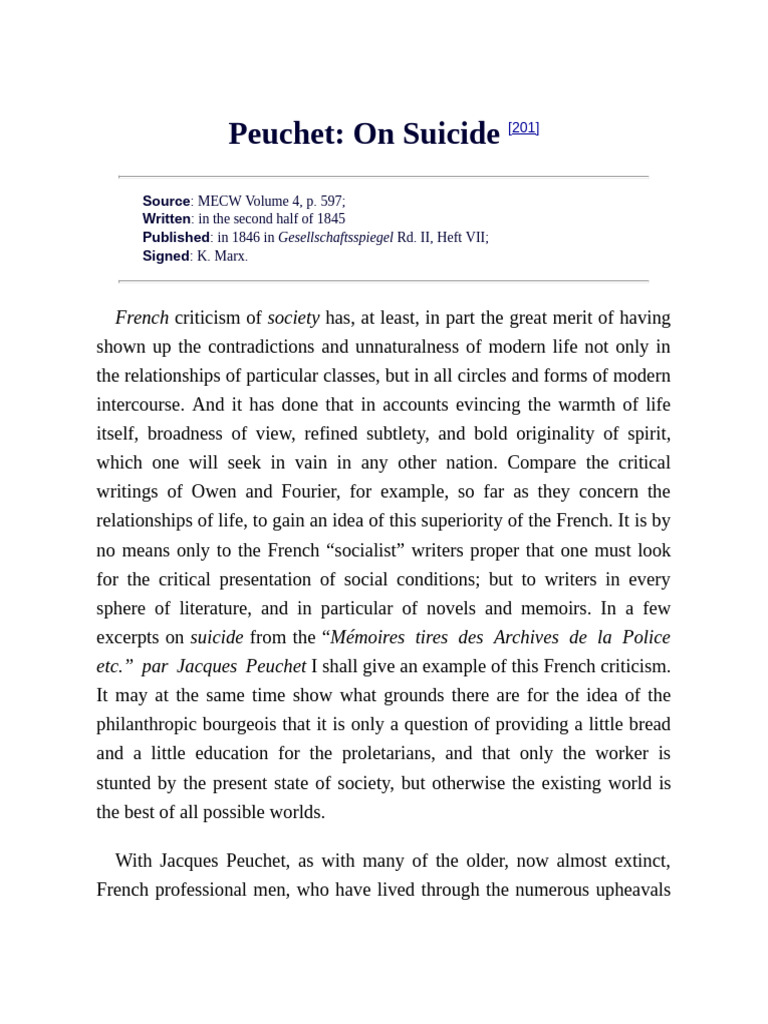 Eric A. Plaut, Kevin Anderson, Gabrielle Edgcomb - Marx On Suicide ...