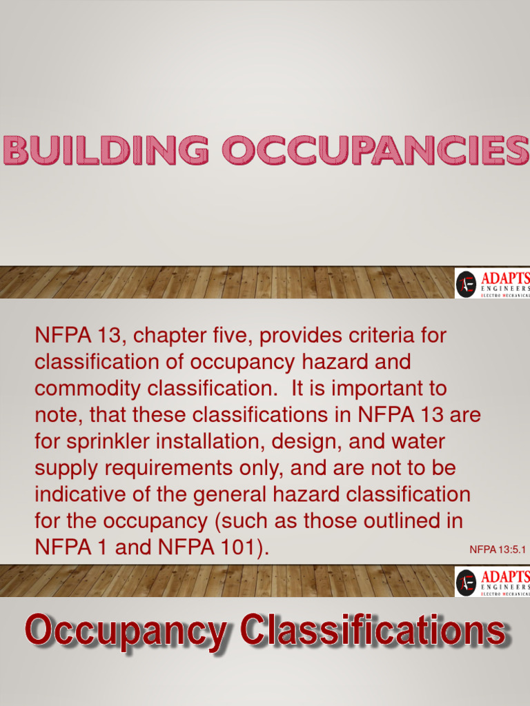 Day 08 Mep (Fire) - Building Occupancies 2 | PDF