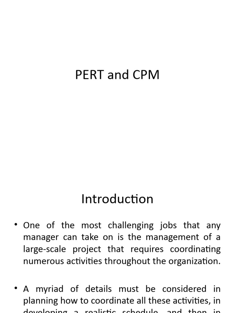 Unit V Pert and CPM | PDF | Computing | Applied Mathematics
