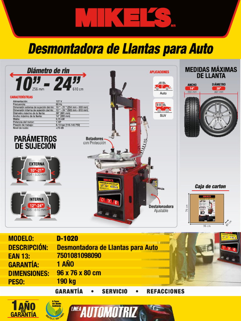 D-1020 Ficha Tecnica 1 | PDF