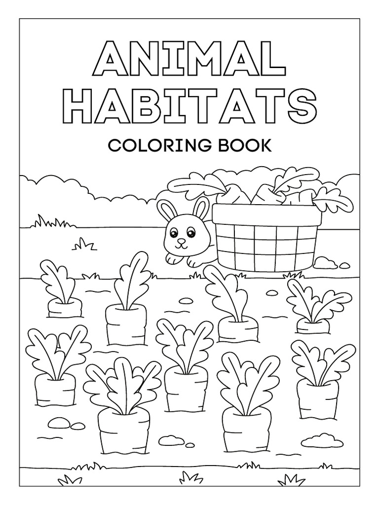 Animal Habitats Coloring Book | PDF