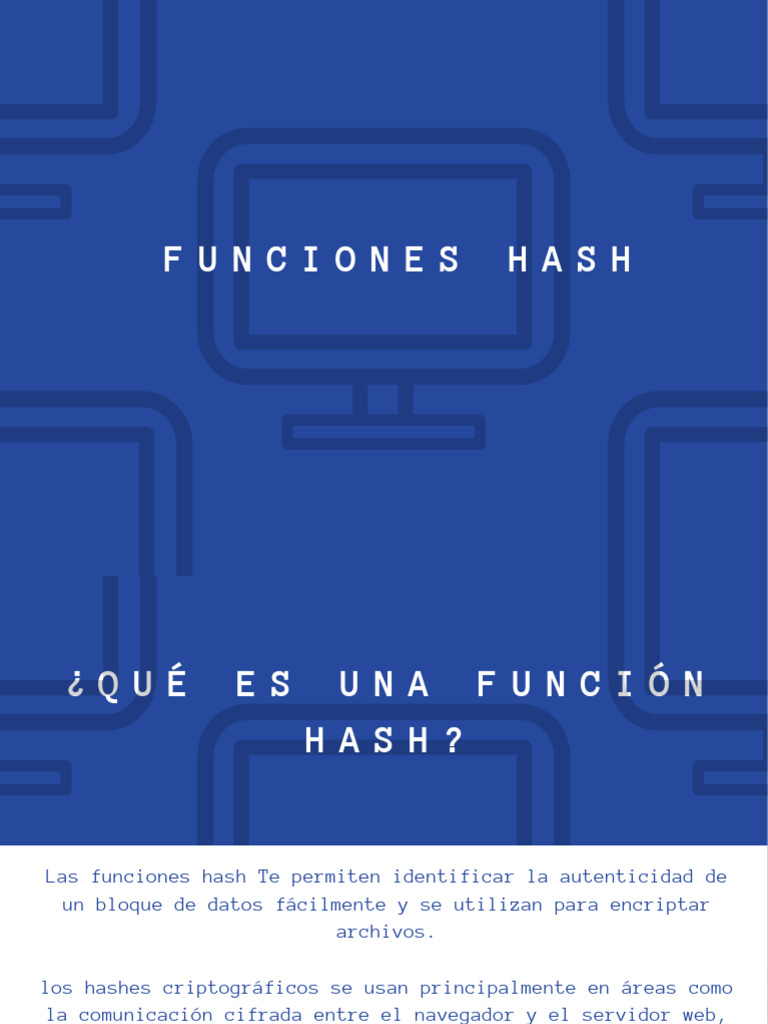 Funciones Hash - 230323 - 125851 | PDF | Contraseña | Clave (criptografía)