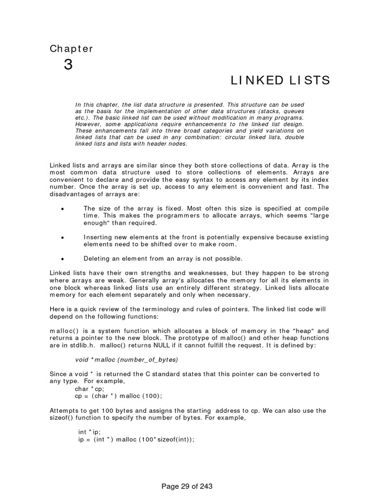 Linkedlist Pdf Pointer Computer Programming Data 4875