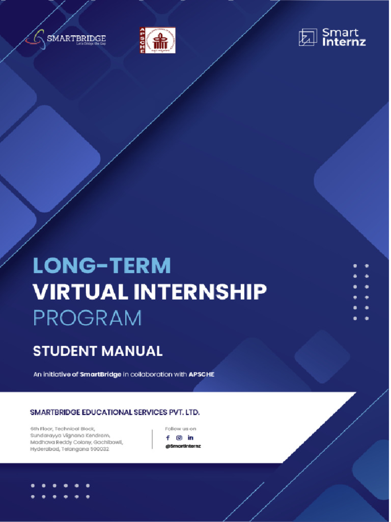 SmartInternz Internship Guide | PDF | Educational Technology | Project Based Learning