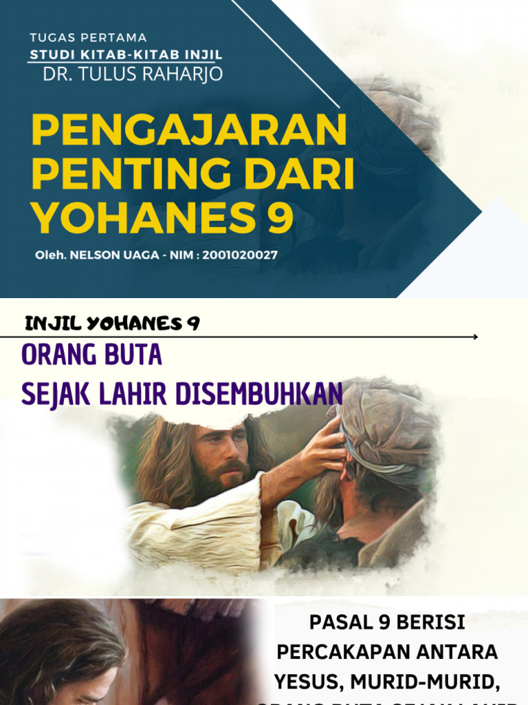 Pengajaran Penting Dalam Yohanes 9 (Nelson Uaga) | PDF