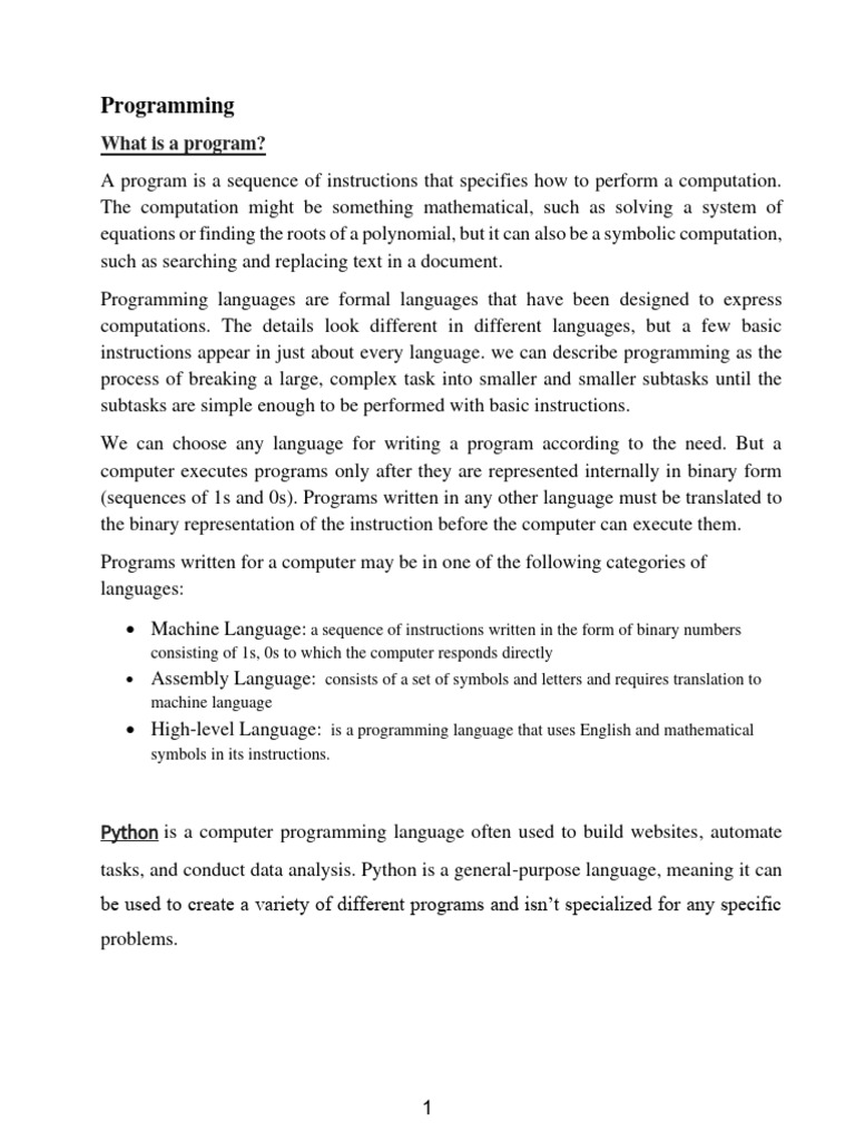 Week 6 First Year Pdf Variable Computer Science Computer Programming