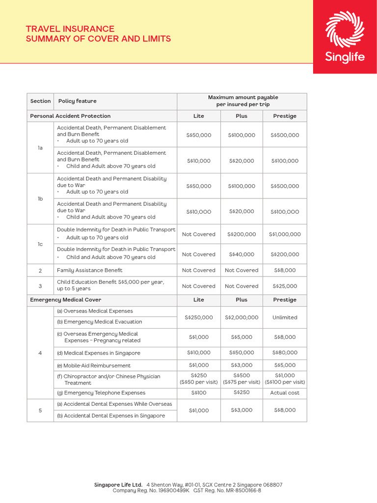 Travel Insurance Coverage Summary | PDF | Hospital | Insurance