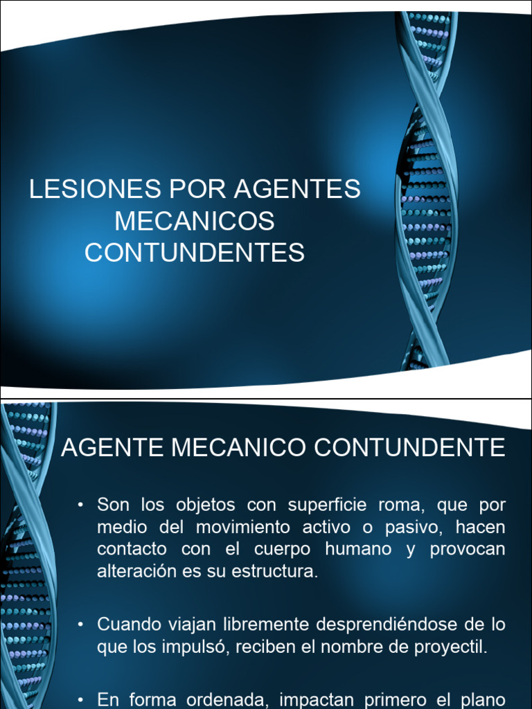 Lesiones por Agentes Contundentes | PDF | Lesión | Especialidades Medicas