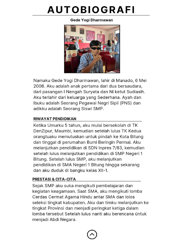 Autobiografi Gede Yogi-1 | PDF