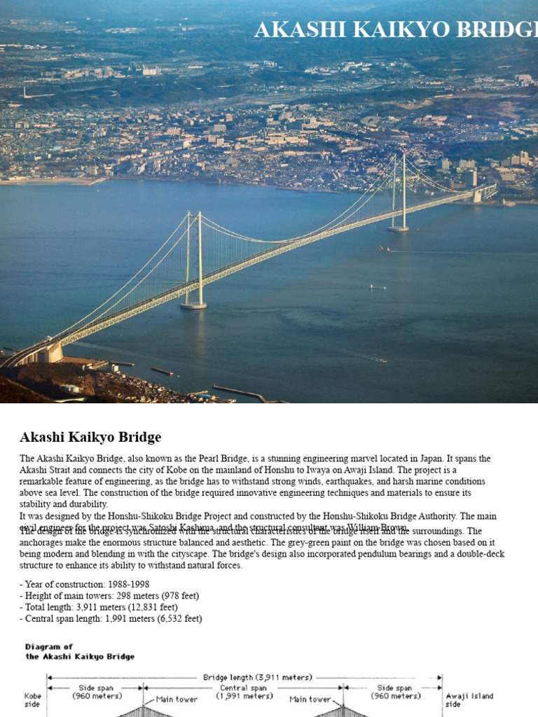 Akashi Kaikyo Bridge | PDF