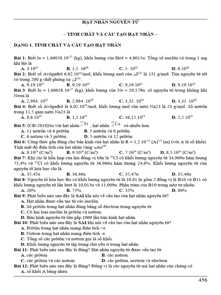 Vat Ly Hat Nhan | PDF