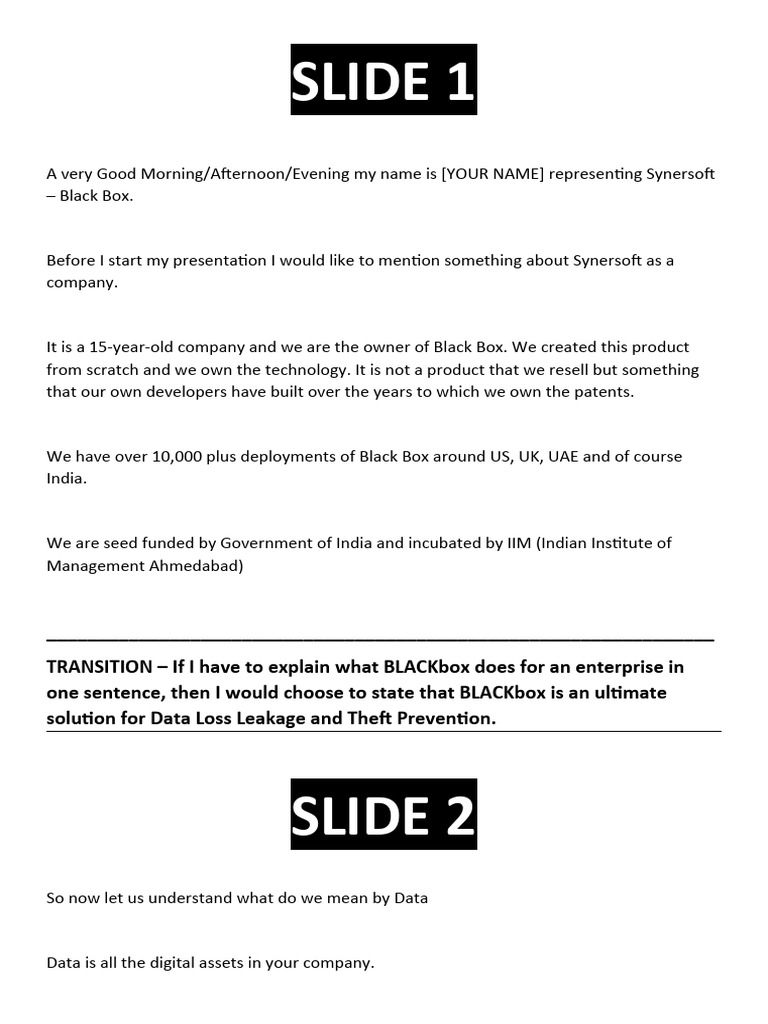 Pitch Script - SALES | Download Free PDF | Computer File | Computer Science