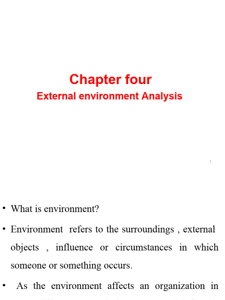 External Environment Analysis Guide | PDF | Forecasting | Strategic Management