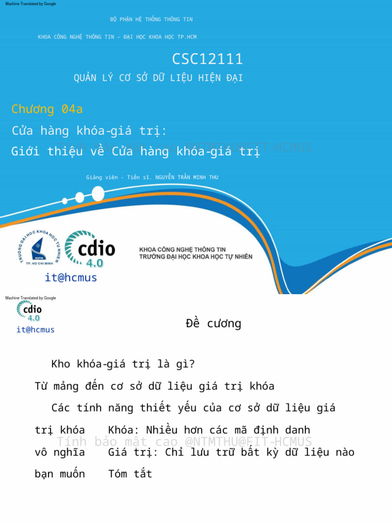 Chap04a - Introduction To Key-Value Stores-Unlocked | PDF