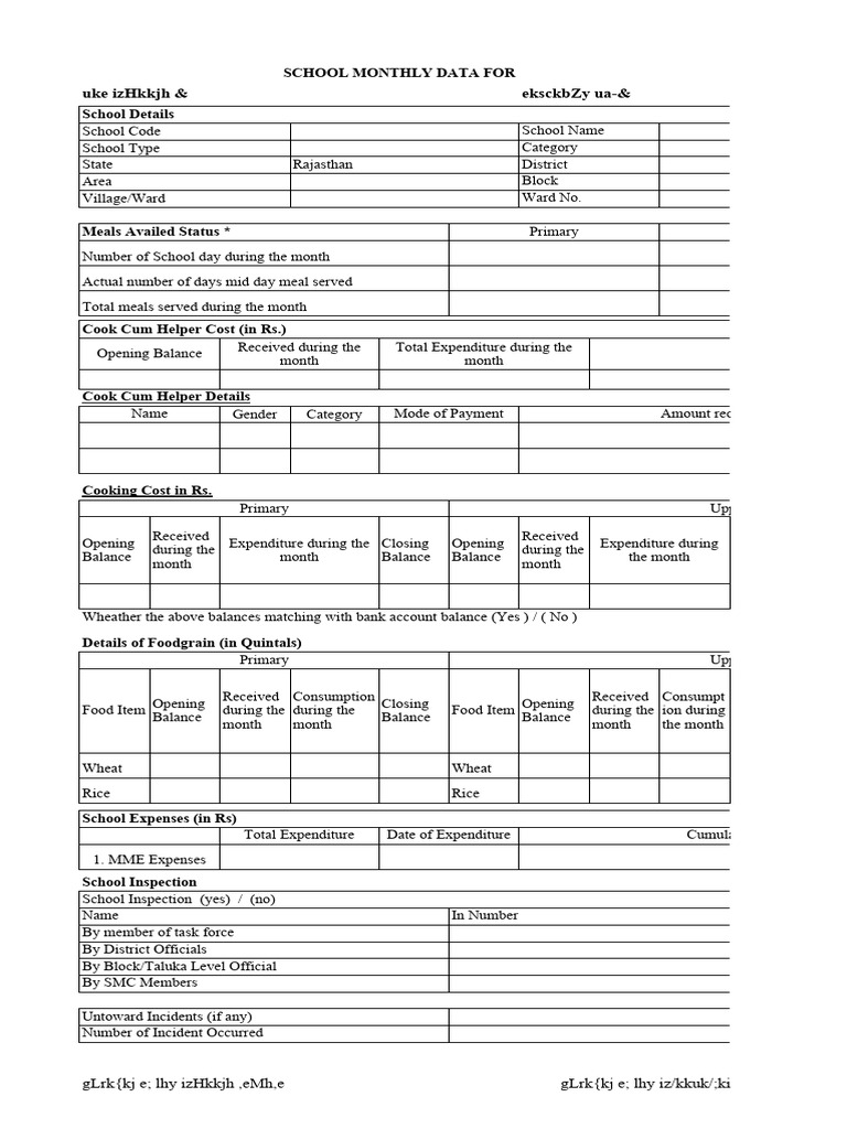 MDM Formats Monthly UCPrint On Legel Size Page | PDF | Nutrition | Diet ...