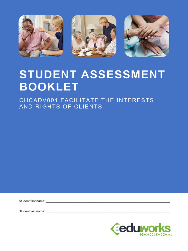CHCADV001 Student Assessment Booklet IND (ID 126758) | PDF