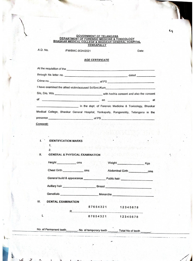 Age Certificate | PDF