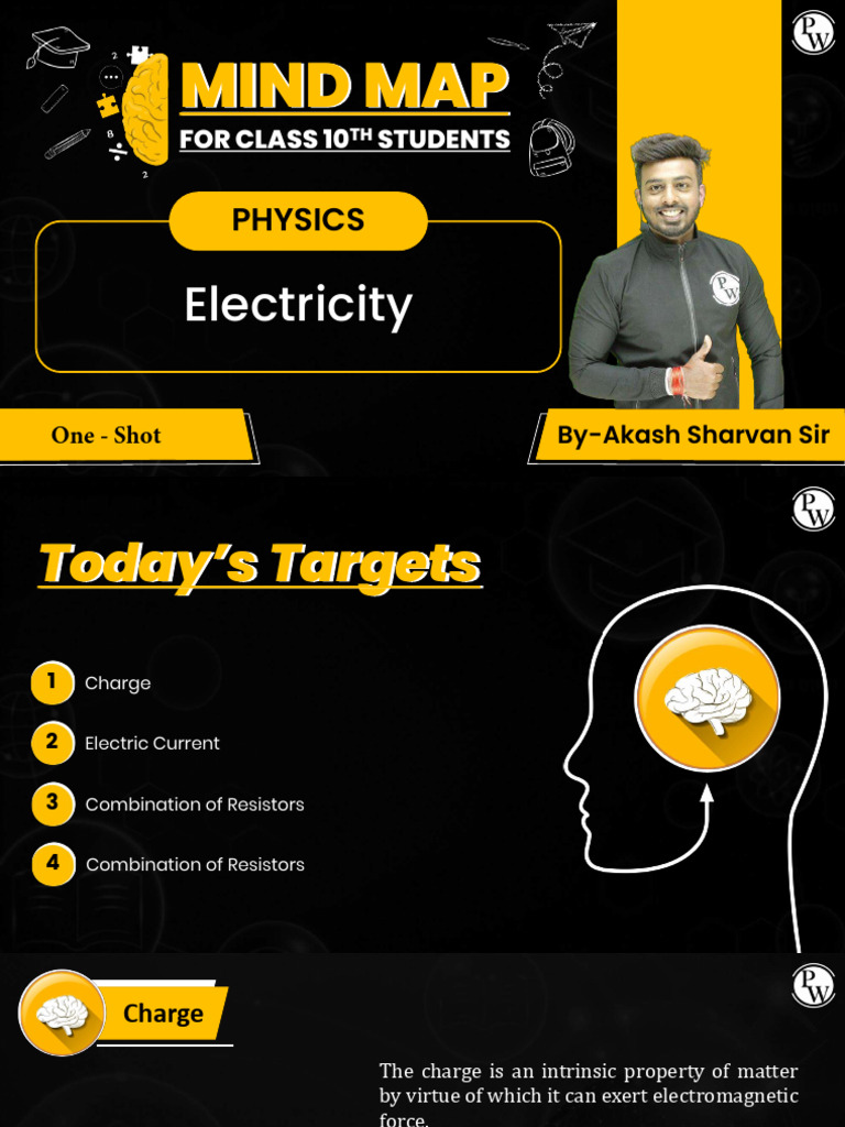Class 10 Electricity Mind Map | PDF | Electrical Resistance And ...