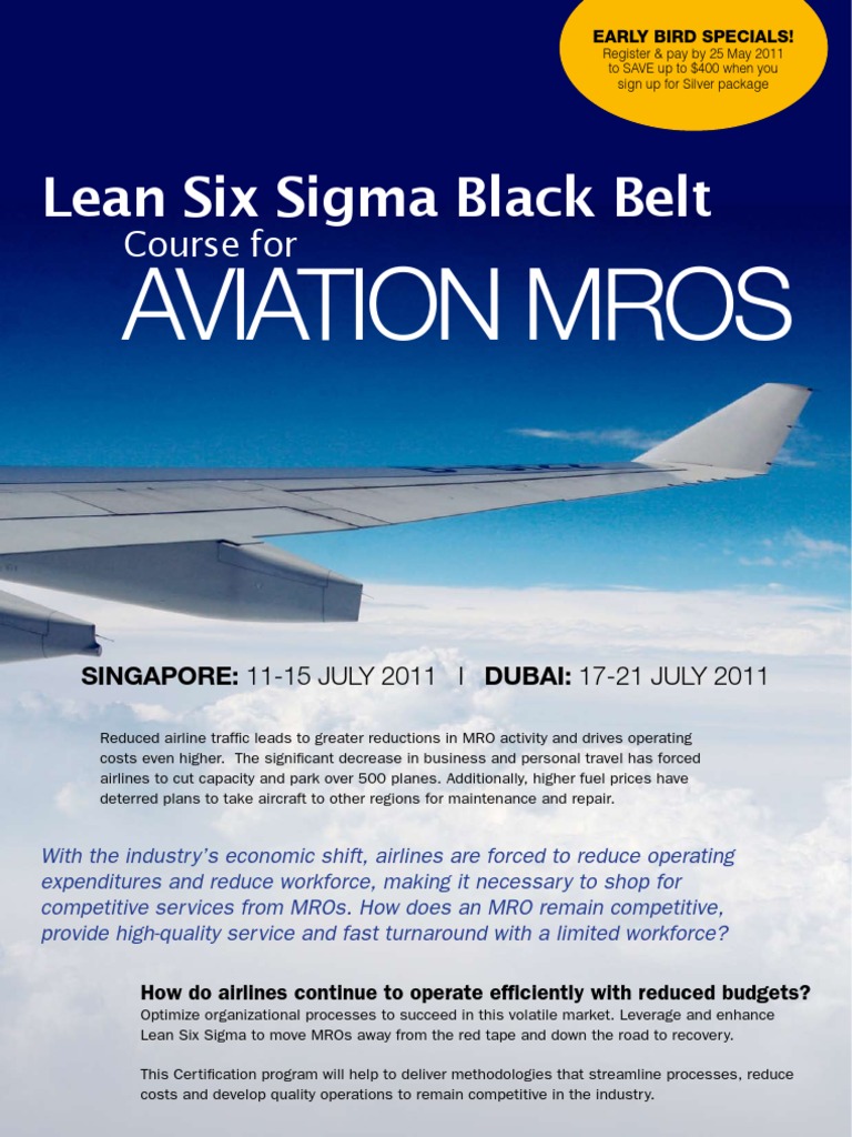 Lean Six Sigma Aviation MROs Nadeem MBB | Download Free PDF | Six Sigma ...