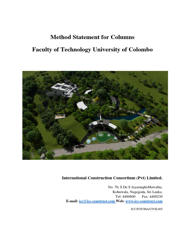 5 - Columns Method Statement | PDF