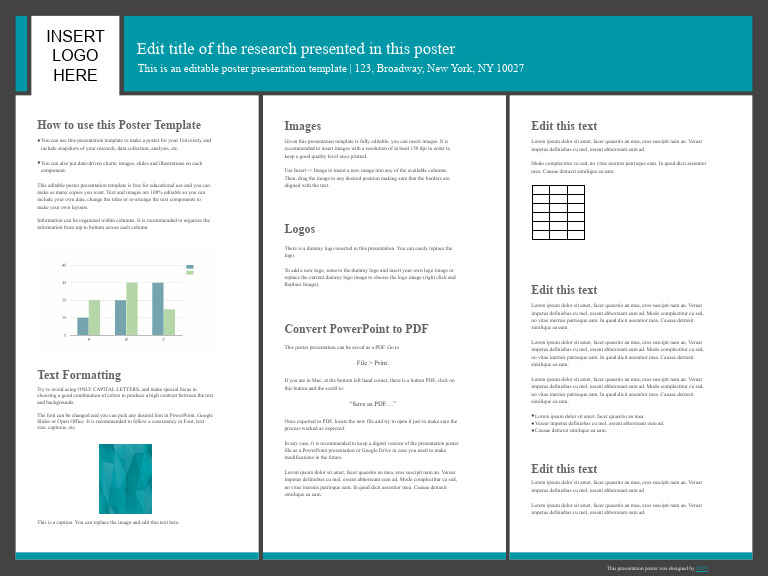 48×36 Research Poster Presentation Template | PDF | Computing | Graphic Design