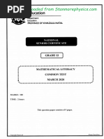 Grade 12 Mathematical Literacy: Measurement | PDF | Area | Body Mass Index