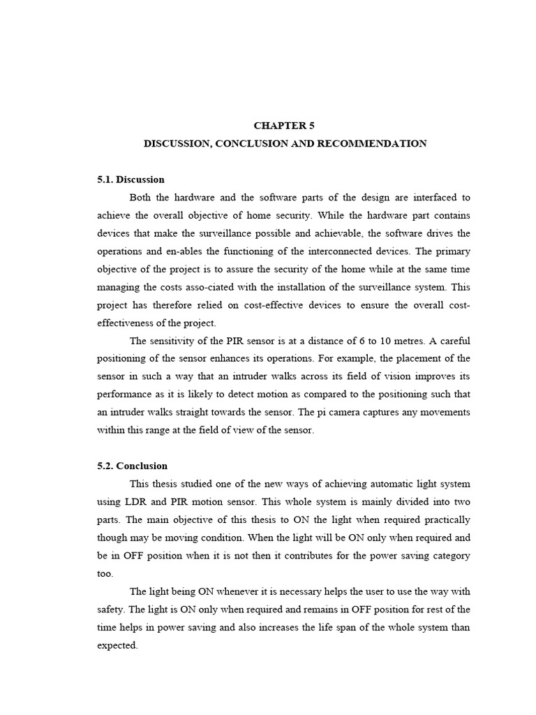 Discussion, Conclusion and Recommendation | PDF