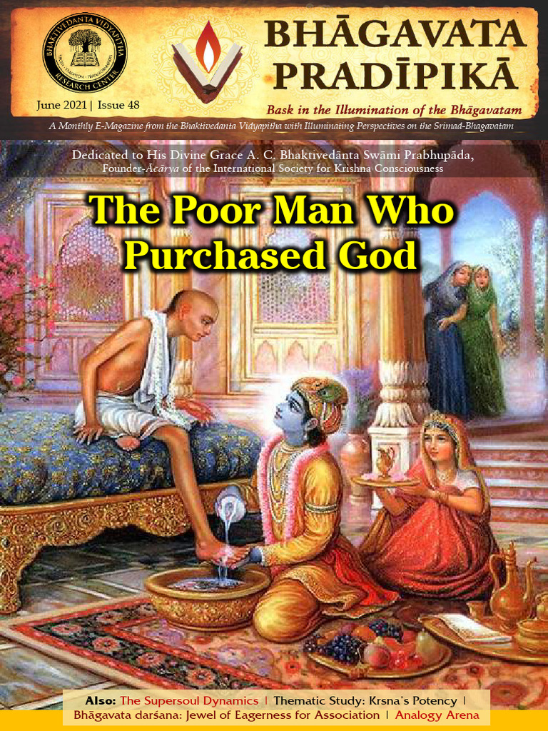 Bhagavata Pradipika Issue 48-The Poor Man Who Purchased God - 2021-06 | PDF Bhagavata Pradipika Issue 48-The Poor Man Who Purchased God - 2021-06 | PDF