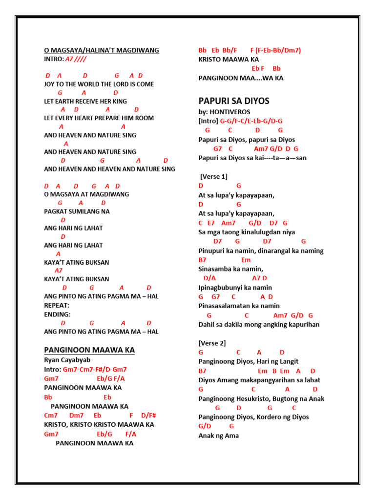 Tagalog Mass (New Year) .PDF Final | PDF