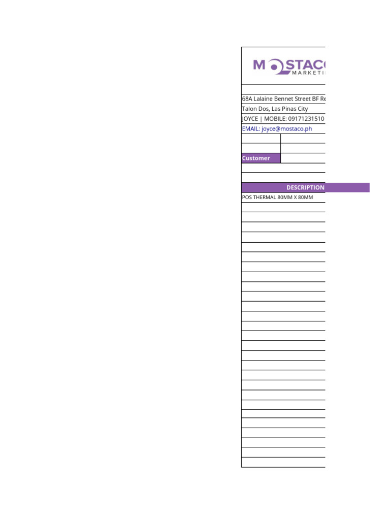 Quotation Angels Pizza Pateros | PDF