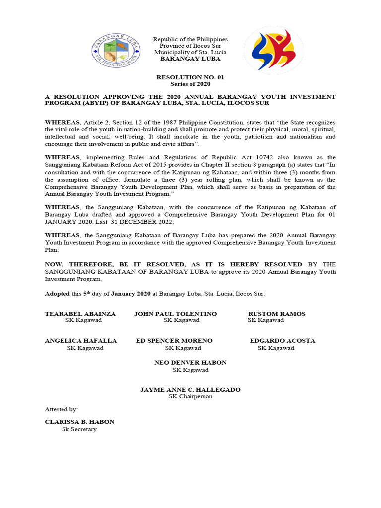 Resolution LUBA 2020 | PDF