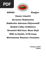 Walii Galttee Bittaa Fi Gurgurtaa Mana Jireenyaa | PDF