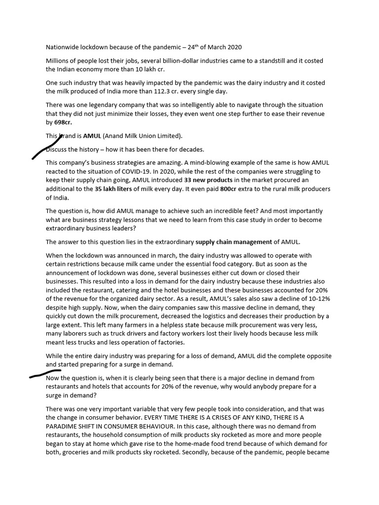 AMUL Case Study | PDF | Economies