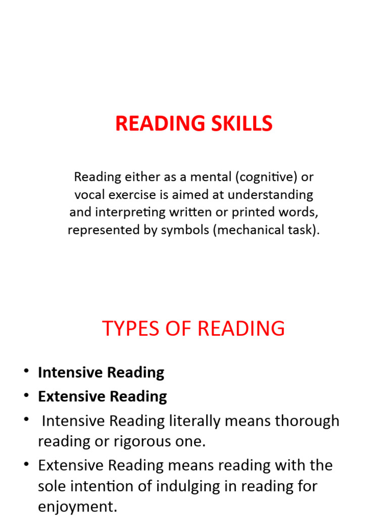 Chapter 3 - Reading Skills | PDF