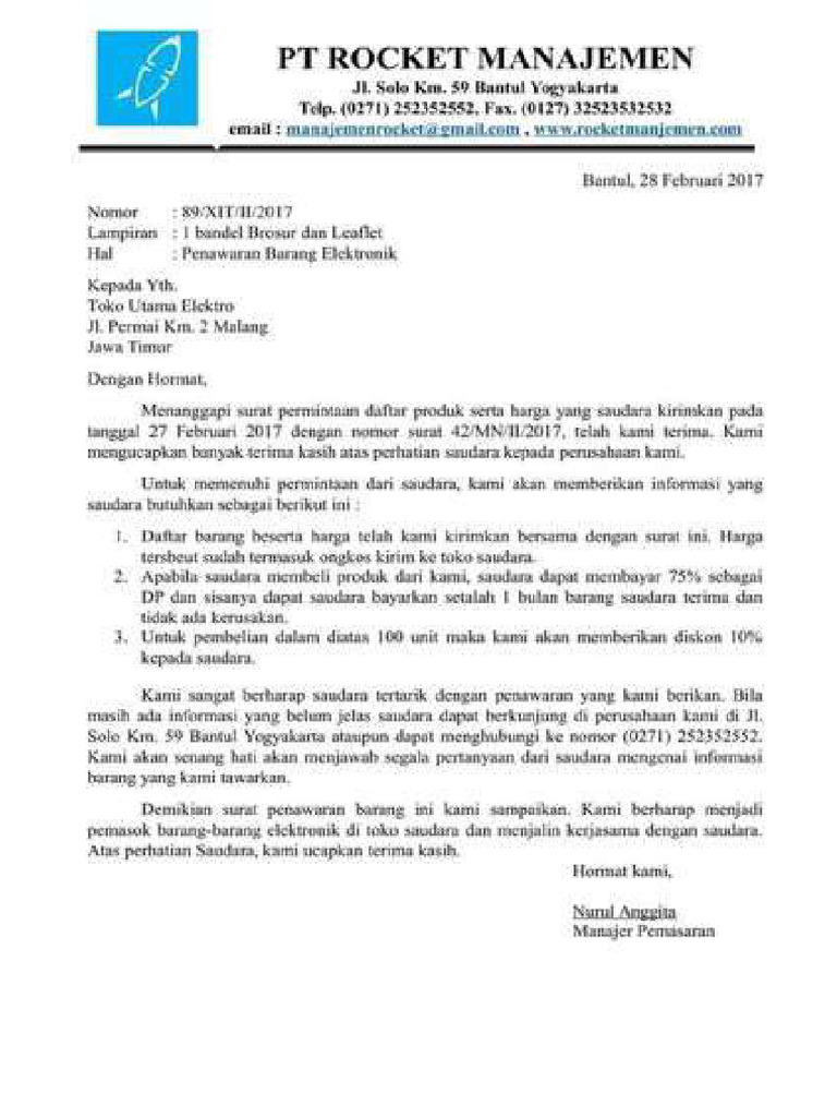 Surat Perusahaan | PDF