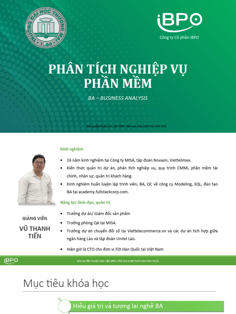 iBPO BA ĐHTM v1 | PDF