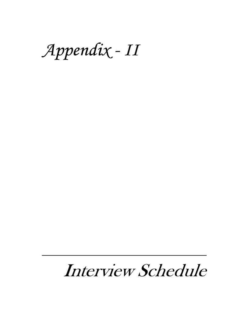 Appendix - II | PDF | Expense | Cash