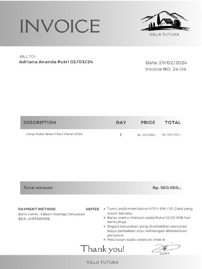 Contoh Invoice | PDF