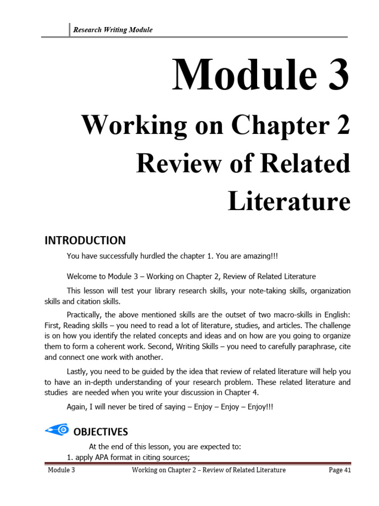 Module 3 - Lesson 1 Chapter 2 | PDF | Citation | Apa Style