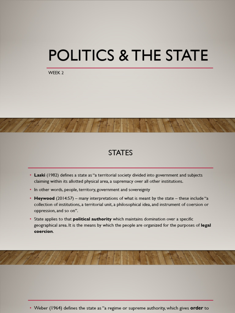 State and Politics | PDF