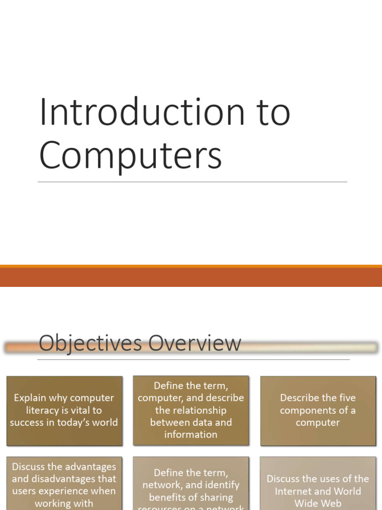 Lecture 1 ICT (Updated) | PDF | Personal Computers | Mobile Device