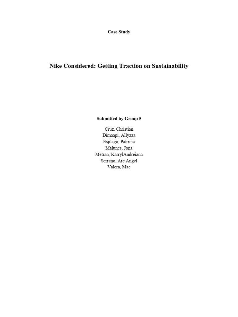 Case Study Group 5 | PDF