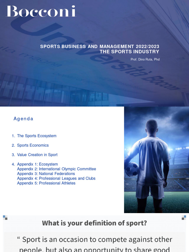 02 The Sports Industry SLIDES | PDF
