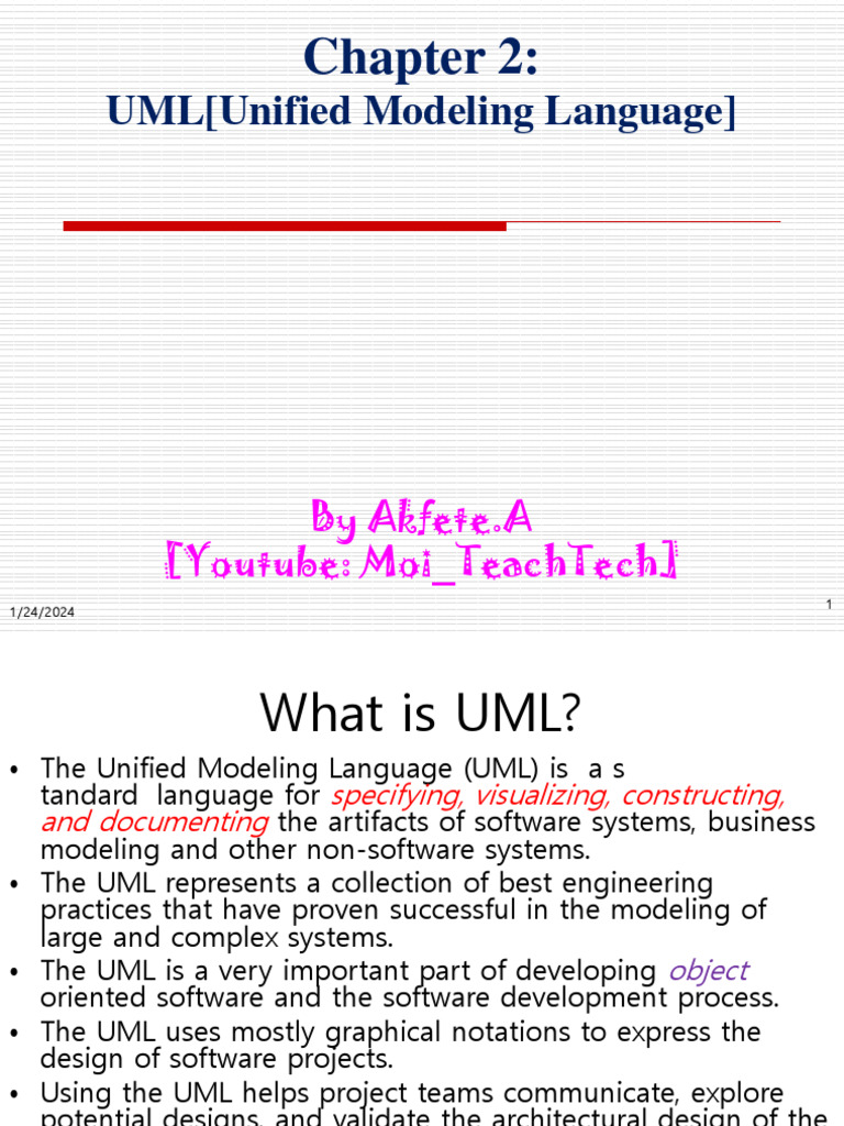 Chapter 2 Uml And Uml Diagrams Pdf Unified Modeling Language Class Computer Programming