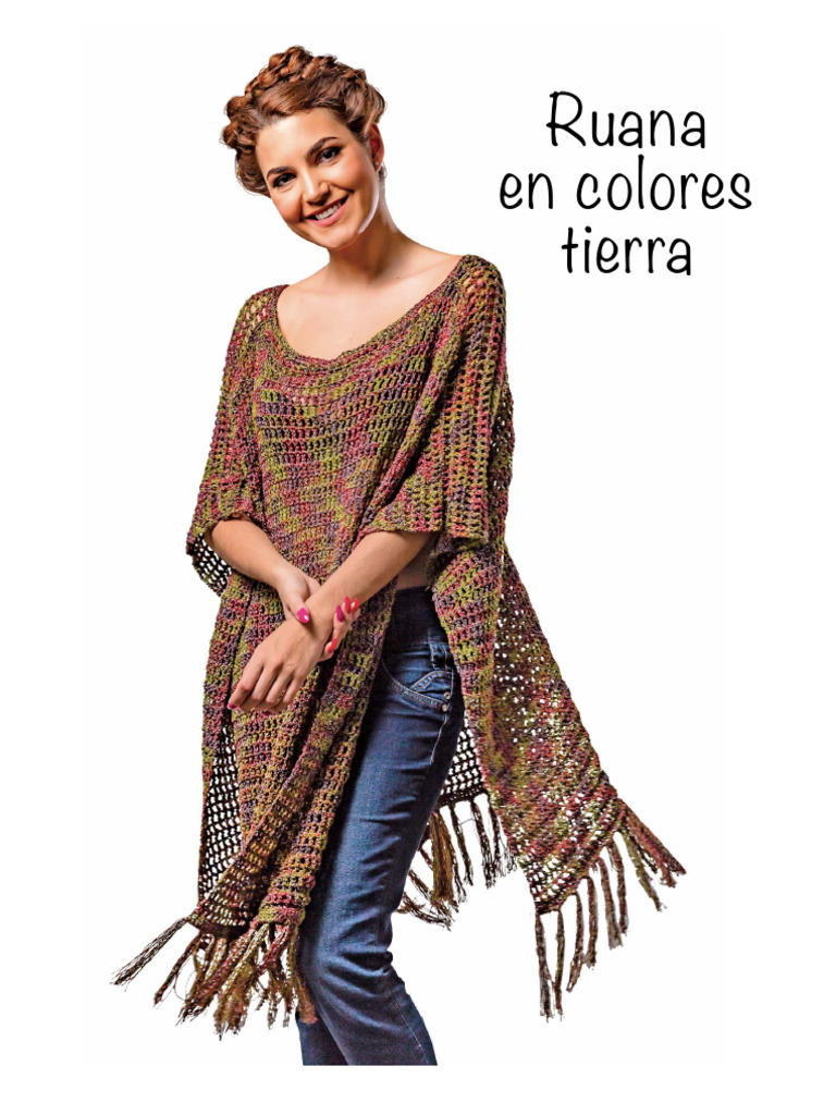 Ruana de Colores Tierra (1) 2 | PDF | Ropa | Moda