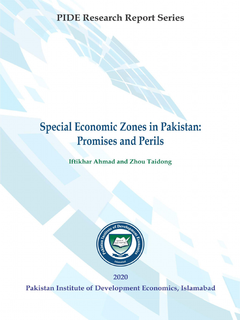 Research Report Special Economic Zones in Pakistan Promises and Perils ...
